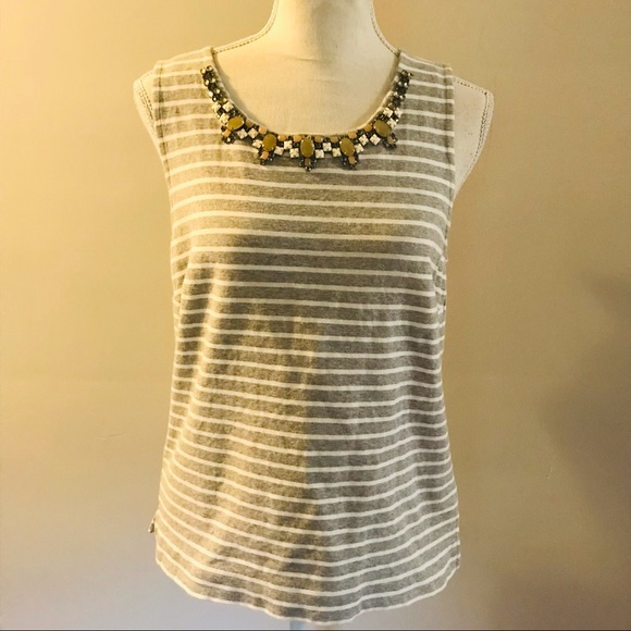 J. Crew | Tops | J Crew Ponte Jeweled Top | Poshmark